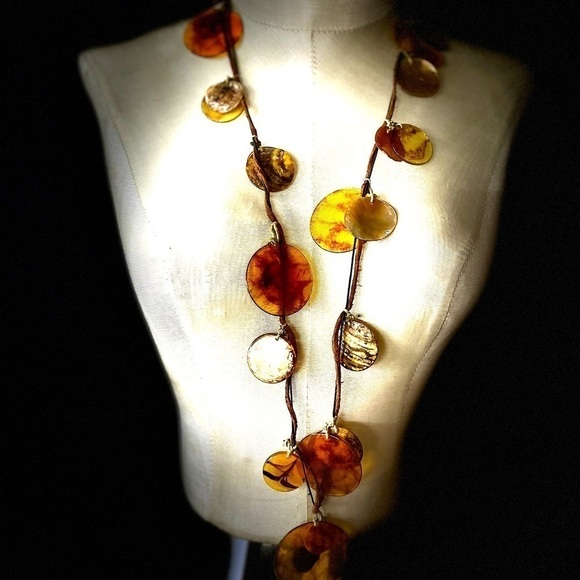 Vintage | Jewelry | Capis And Tortoise Shell Necklace | Poshmark